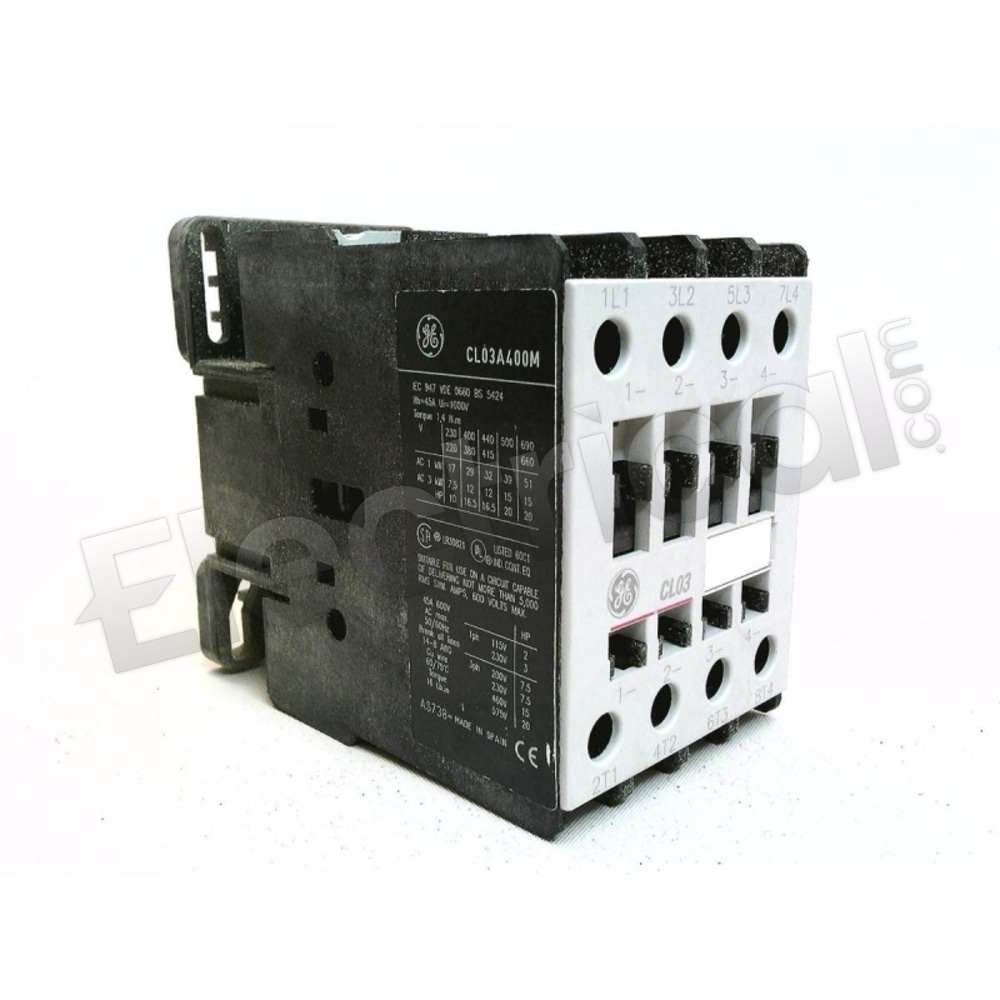 General Electric CL03A400MD Contactor Motor Control