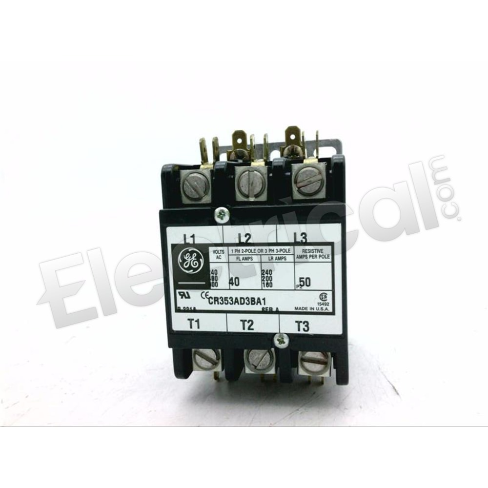 General Electric CR353D3BA1 Contactor Motor Control