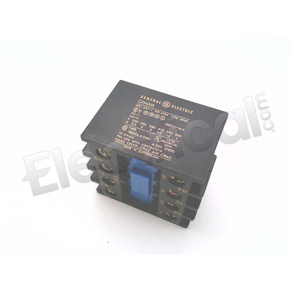 CR4XR40 General Electric Contactor And Motor Starter Auxiliary Motor ...