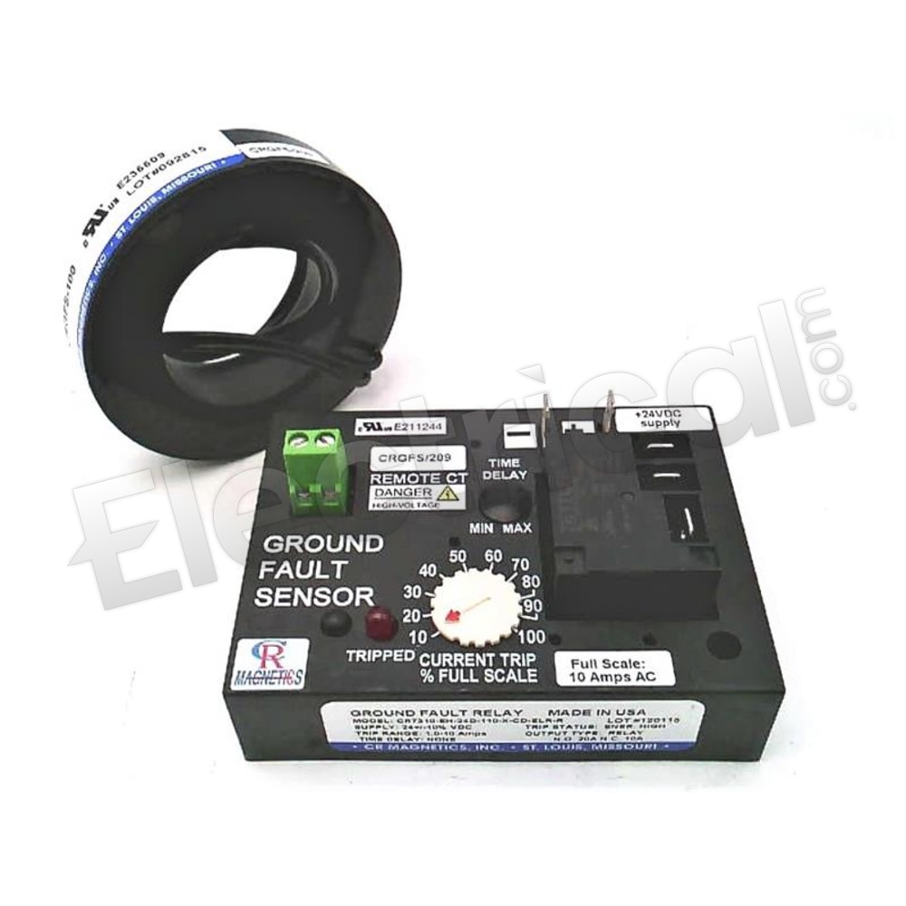 Cr Magnetics CR7310-EH-24D-110-X-CD-ELR-R CRGFS-100 Ground Fault Relay ...
