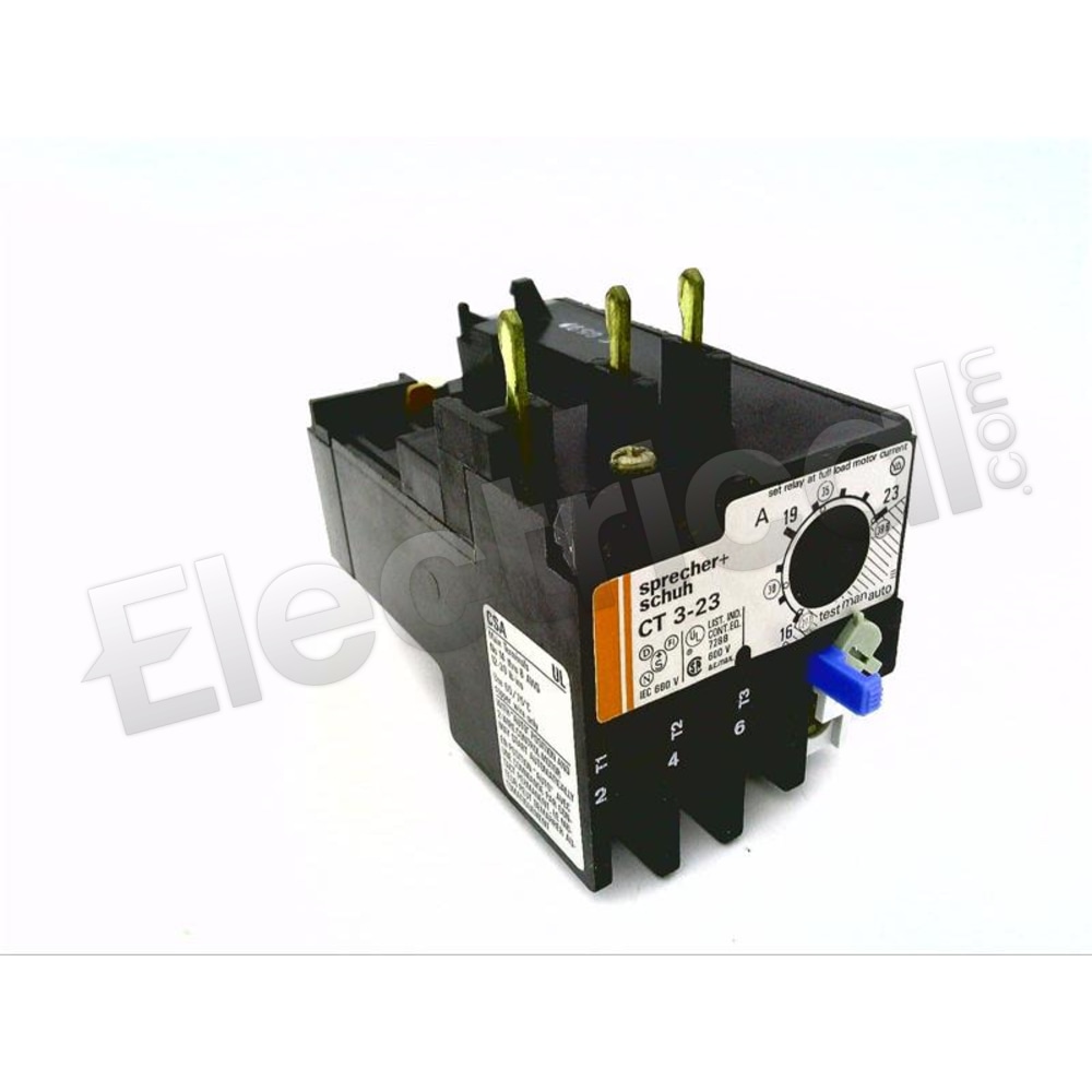 CT-3-23-23 Sprecher & Schuh Overload Relay Motor Control