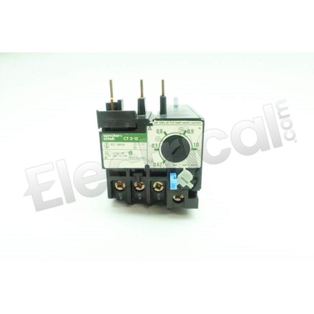Sprecher & Schuh CT3-12 (0.62-1.0A) Overload Relay Motor Control