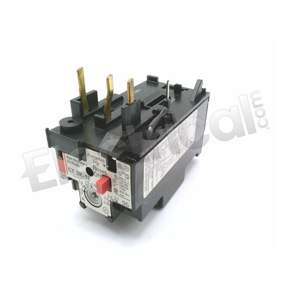 Sprecher & Schuh CT3K-1.8 Overload Relay Motor Control