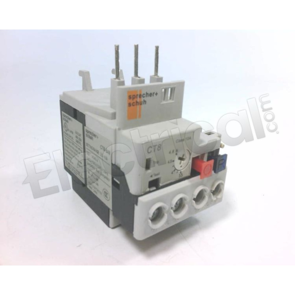 Sprecher & Schuh CT8-B48 Overload Relay Motor Control