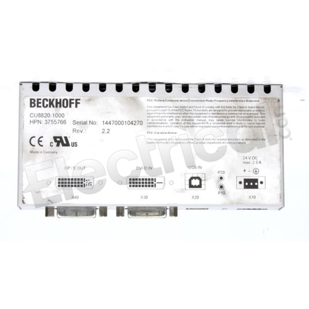 Beckhoff CU8820-1000 PLC Module Automation