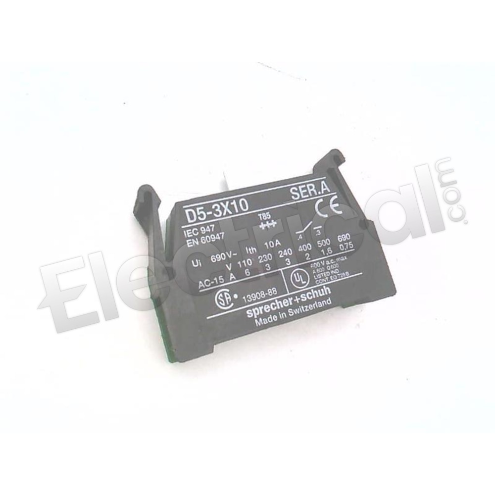 D5-3X10 Sprecher & Schuh Motor Control Part And Accessory Motor Control