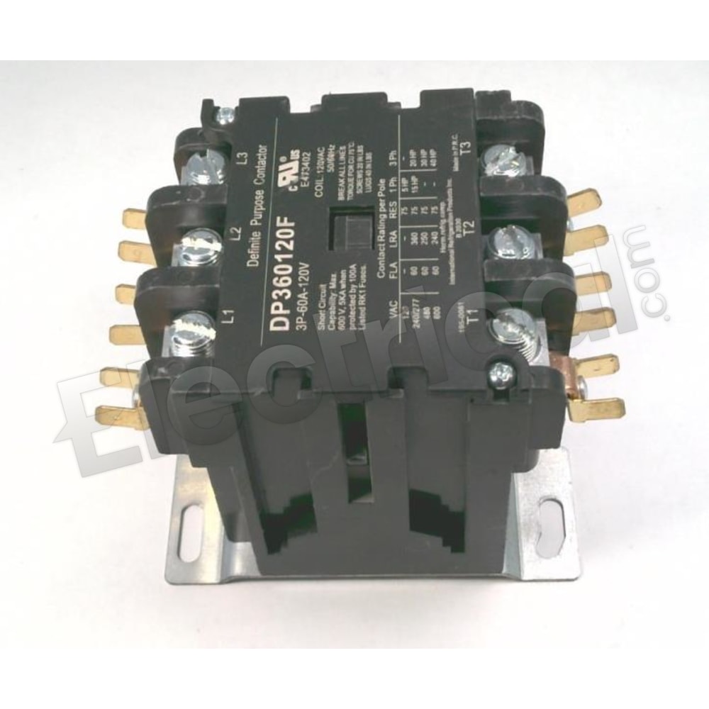 International Refrigeration DP360120F Contactor Motor Control