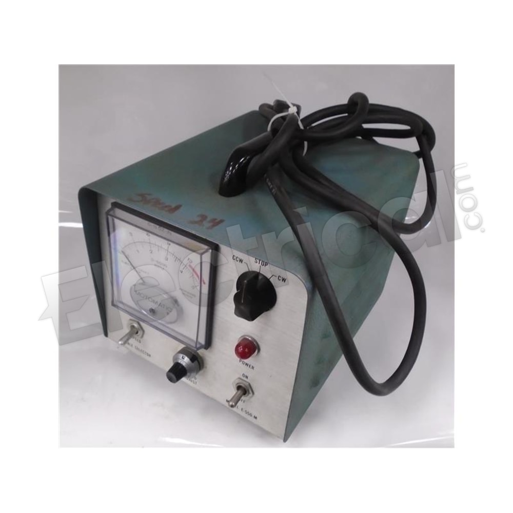 ElectroCraft E-550-M Tachometer/Generator/Speed Indicator Automation