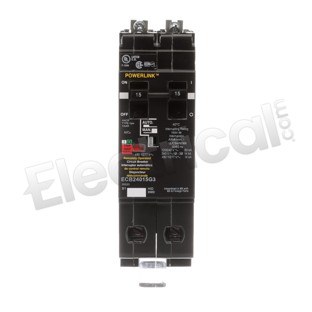 ECB24015G3 Square D 15A 2P Molded Case Circuit Breaker