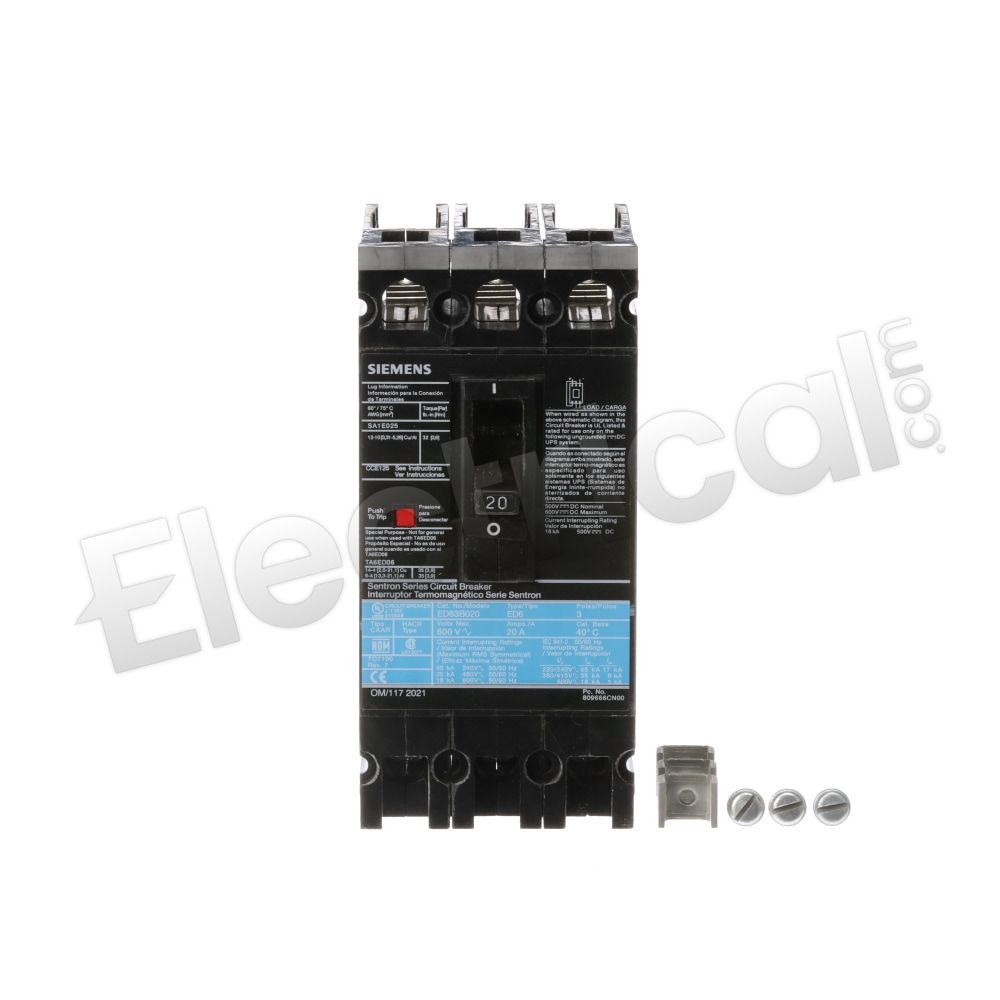 Siemens ED63B020 Molded Case Circuit Breaker