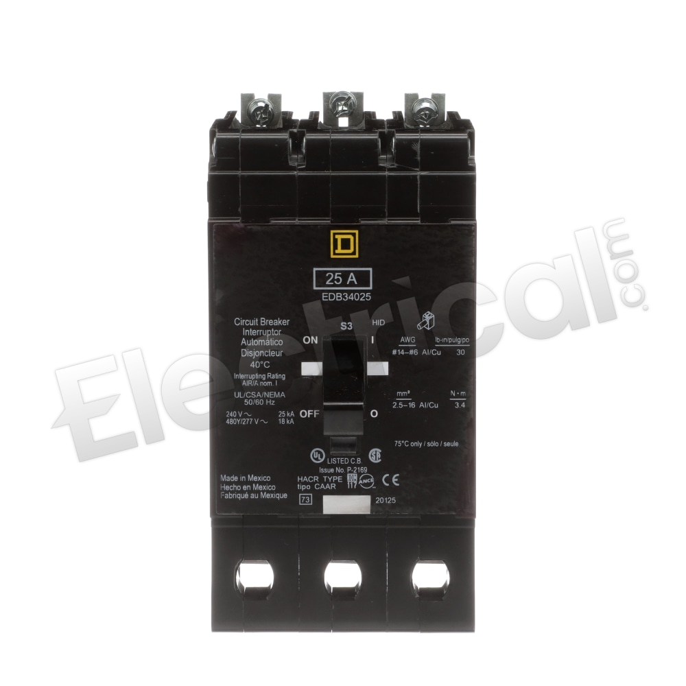 Schneider Electric Square D EDB34025 Molded Case Circuit Breaker
