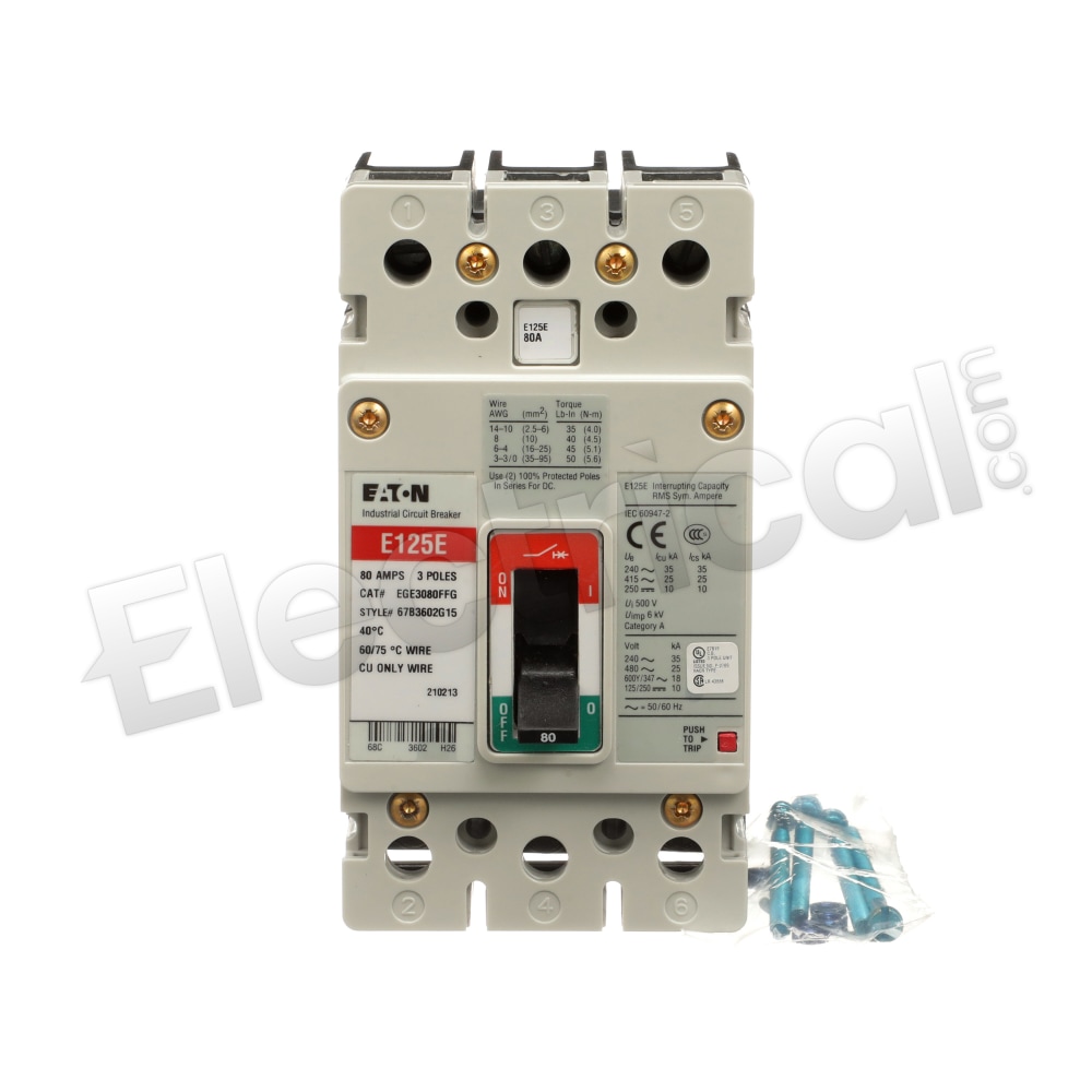 EGE3080FFG Eaton A P Series G Molded Case Circuit Breaker