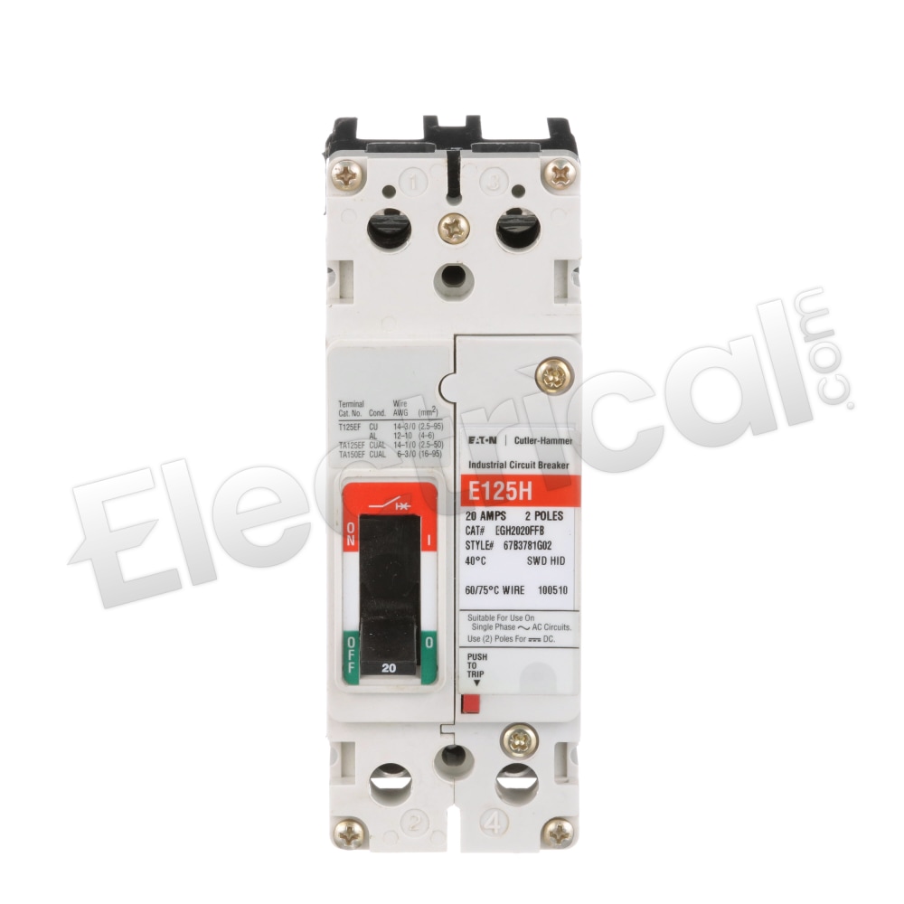 Cutler Hammer EGH2025FFB Molded Case Circuit Breaker
