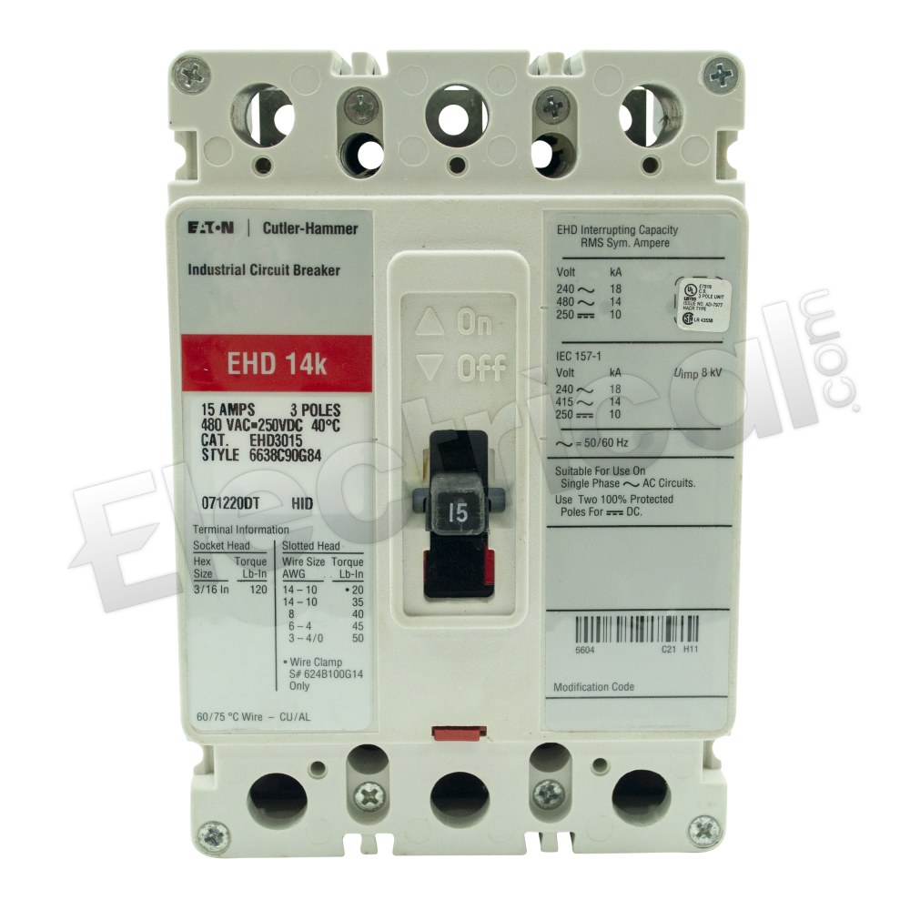 EHD3015 | Eaton Molded Case Circuit Breaker