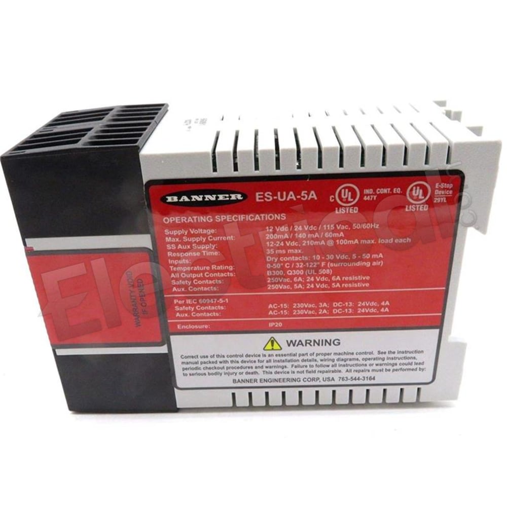 Banner Engineering ES-UA-5A Safety Relay Relay