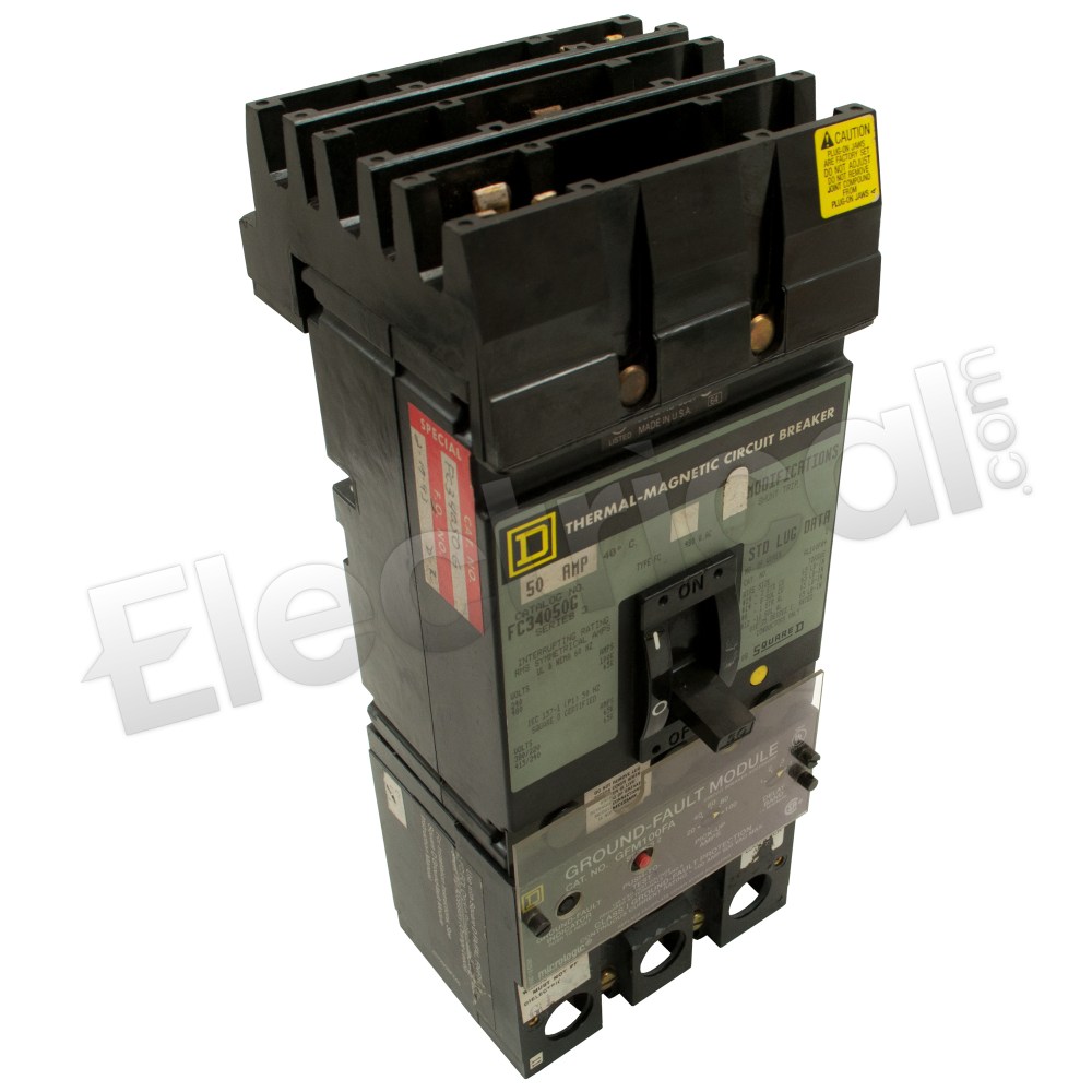 FC34015G Square D 15A 3P I-Line Molded Case Circuit Breaker