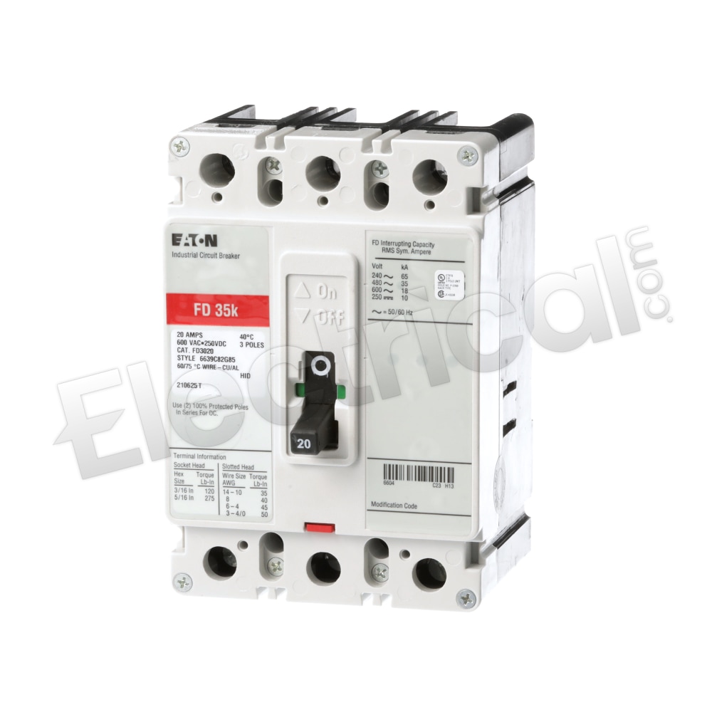 Eaton Cutler Hammer FD3080BP10 Molded Case Circuit Breaker