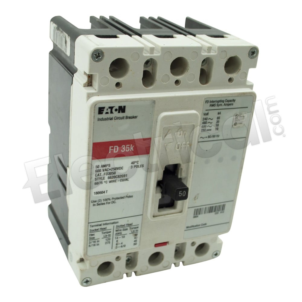 Eaton Westinghouse FD3050 Molded Case Circuit Breaker