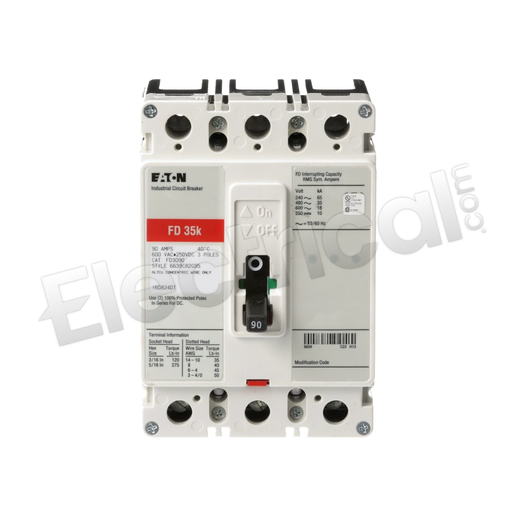 Eaton Cutler Hammer FD3090 Molded Case Circuit Breaker
