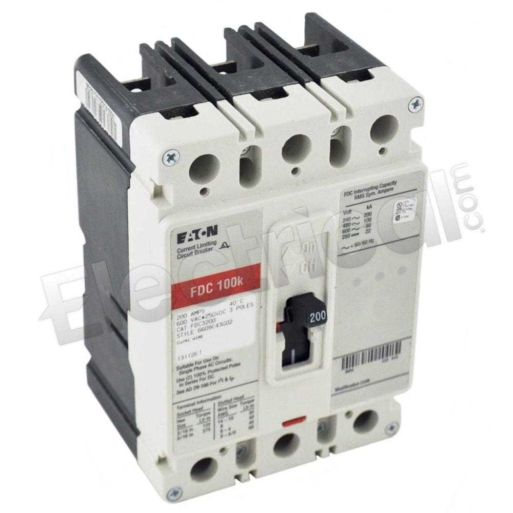 FDC3150 Eaton 150A 3P Series C Molded Case Circuit Breaker
