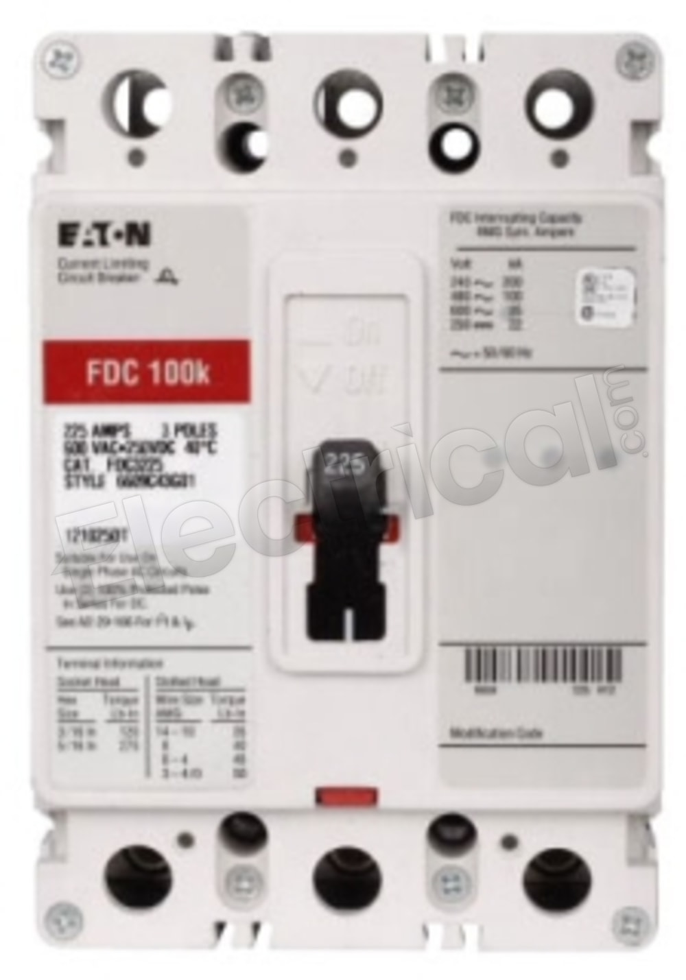 Eaton Cutler Hammer FDC3175 Molded Case Circuit Breaker