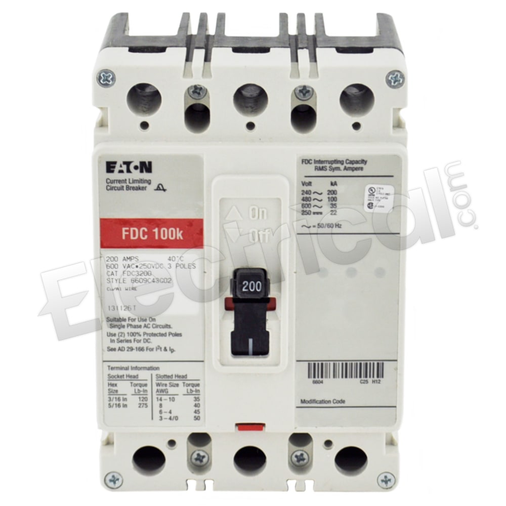 Westinghouse Eaton FDC3040BP10 Molded Case Circuit Breaker