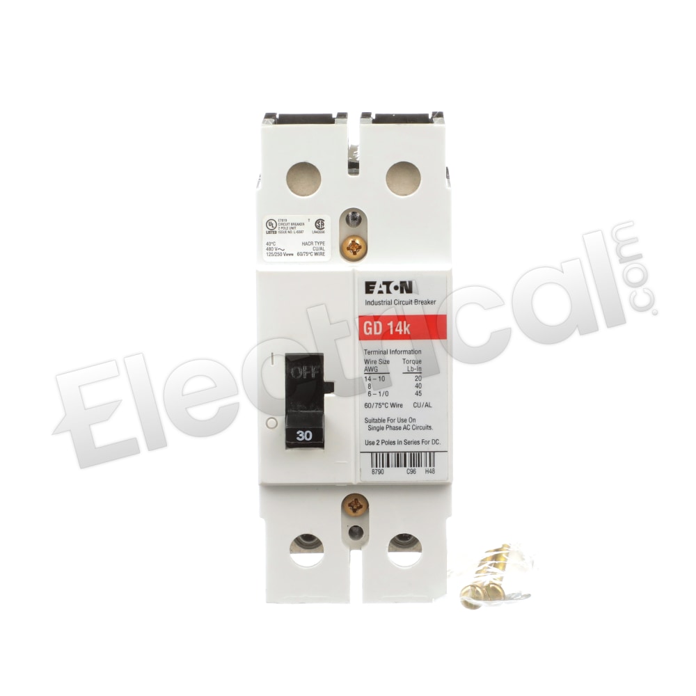 Cutler Hammer Westinghouse GD2030D Molded Case Circuit Breaker