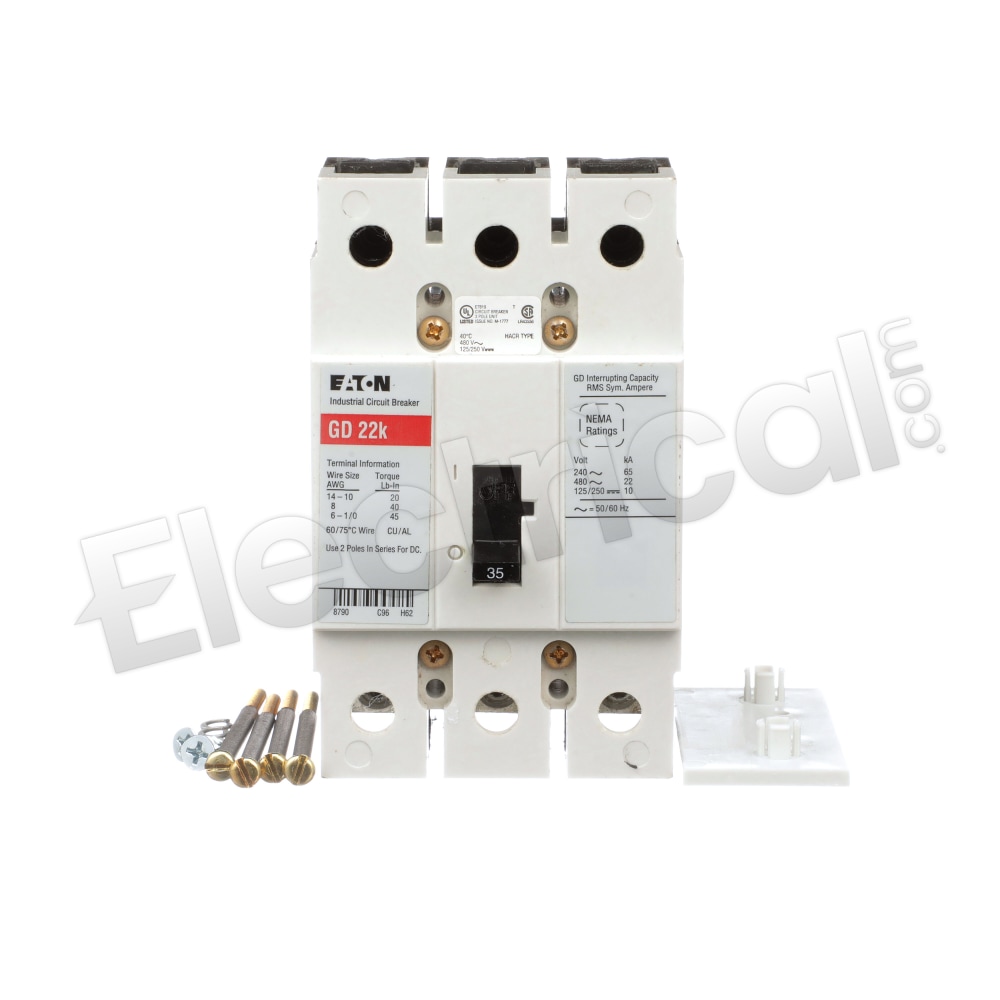 Eaton Cutler Hammer GD3035 Molded Case Circuit Breaker