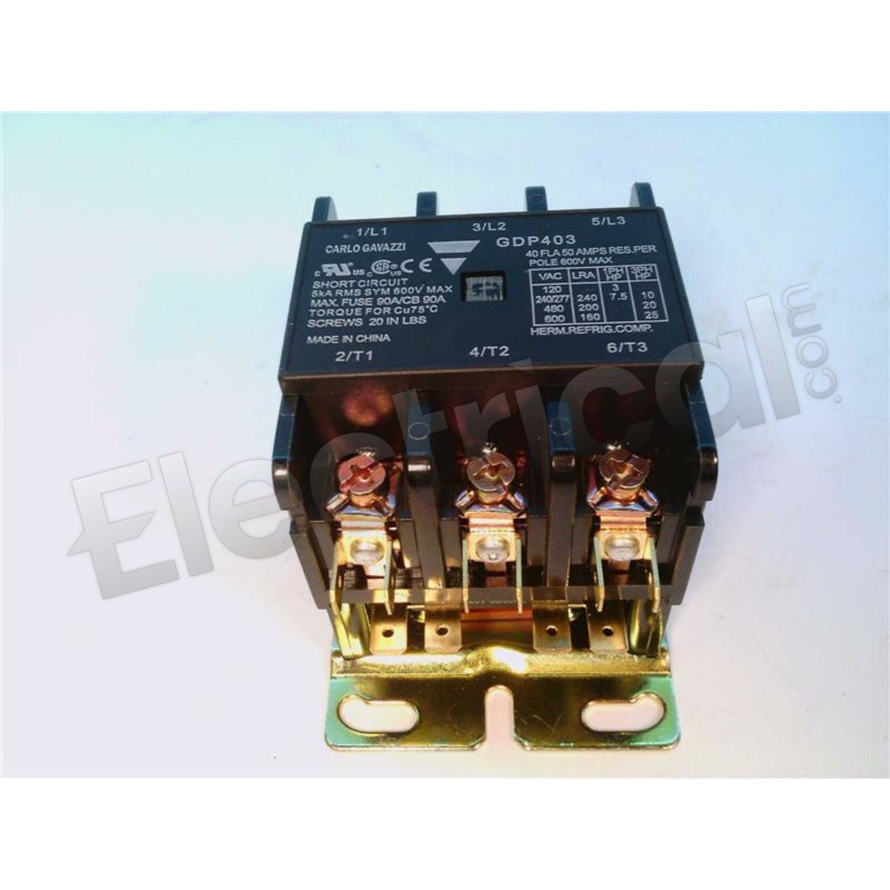 GDP403S120V Carlo Gavazzi Contactor And Motor Starter Auxiliary Motor ...