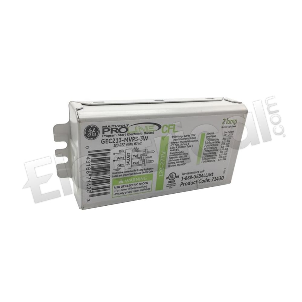 General Electric GEC213-MVPS-3W Ballast/Ignition Transformer Lighting