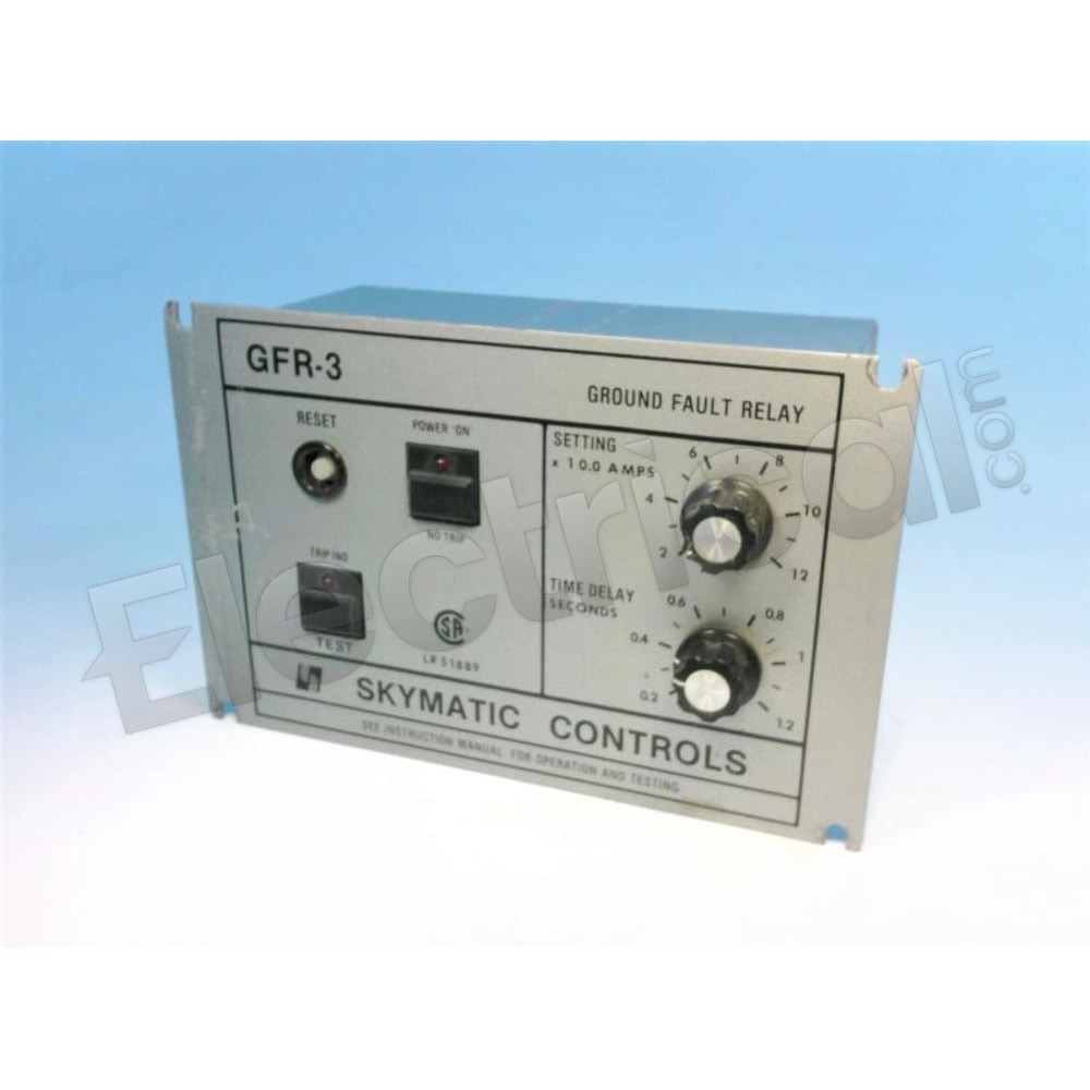Skymatic Controls GFR3FO00 Ground Fault Relay Relay