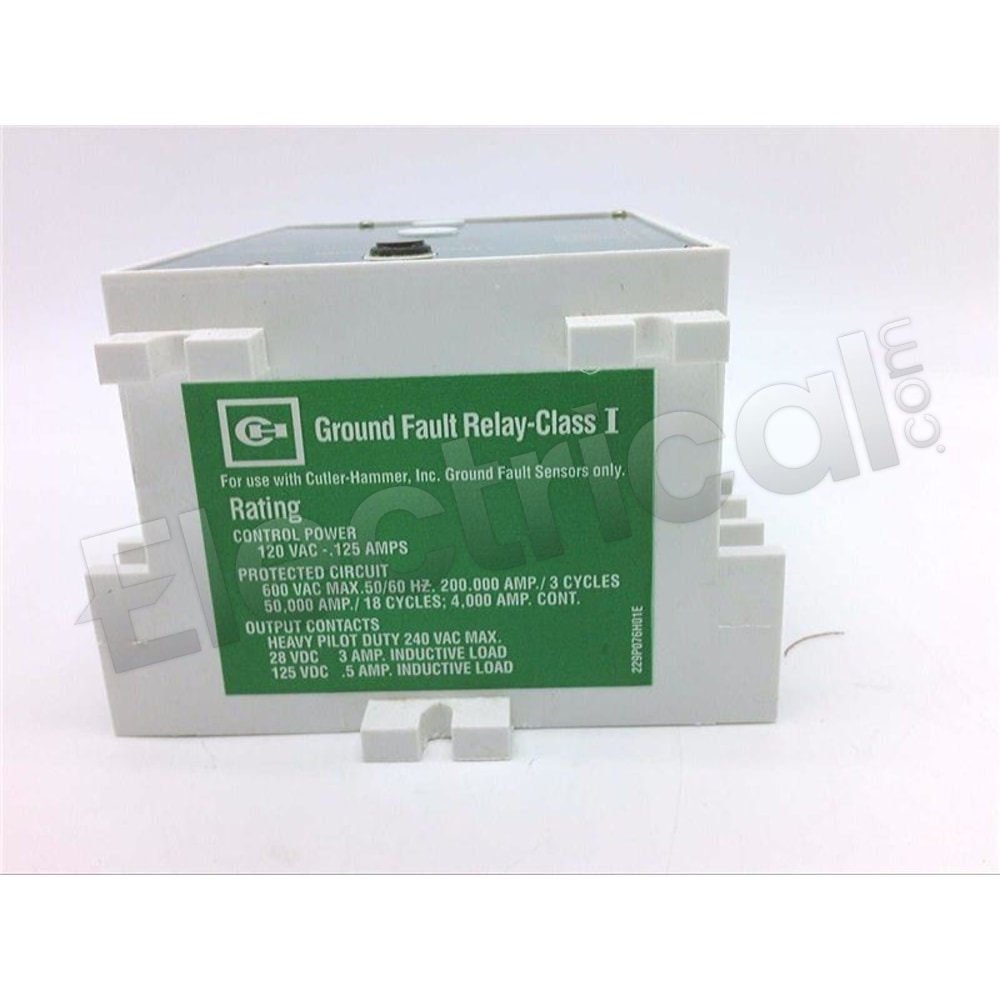 Eaton GFR60E Ground Fault Relay Relay