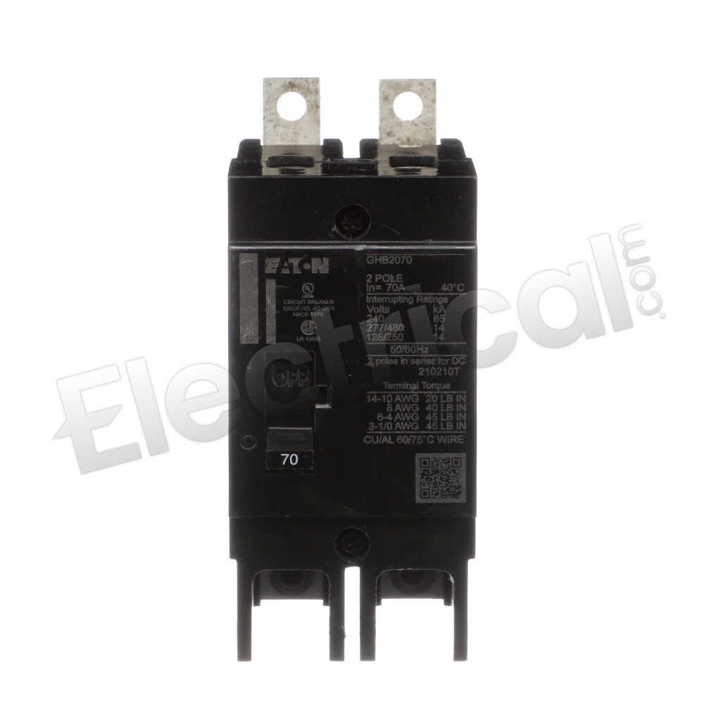 Eaton Cutler Hammer GHB2070 Molded Case Circuit Breaker