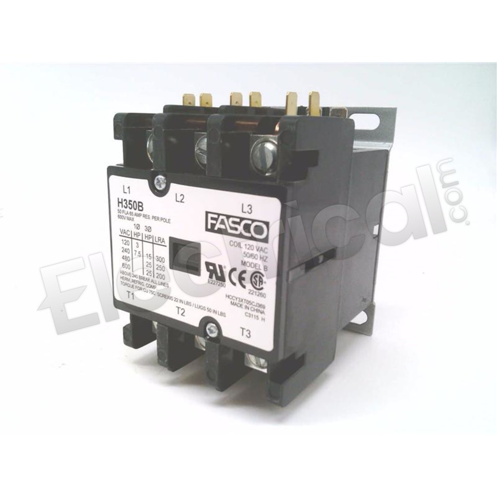 Regal Beloit H350B Contactor Motor Control
