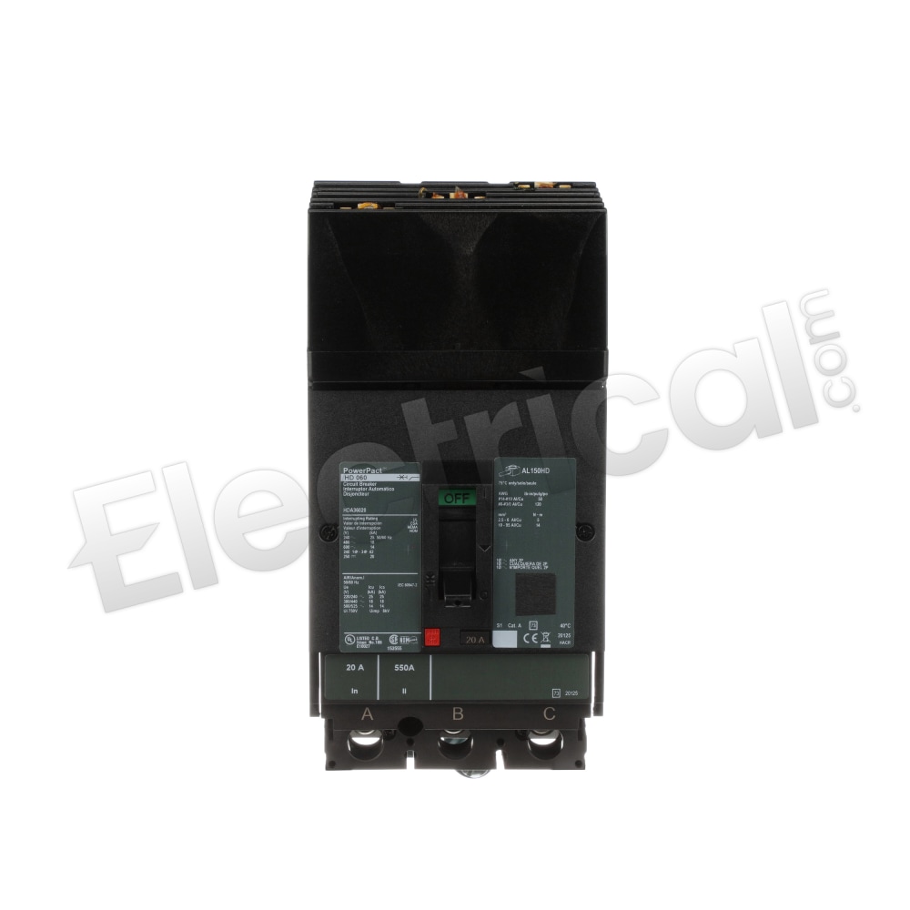 Square D HDA36020AESRYP Molded Case Circuit Breaker