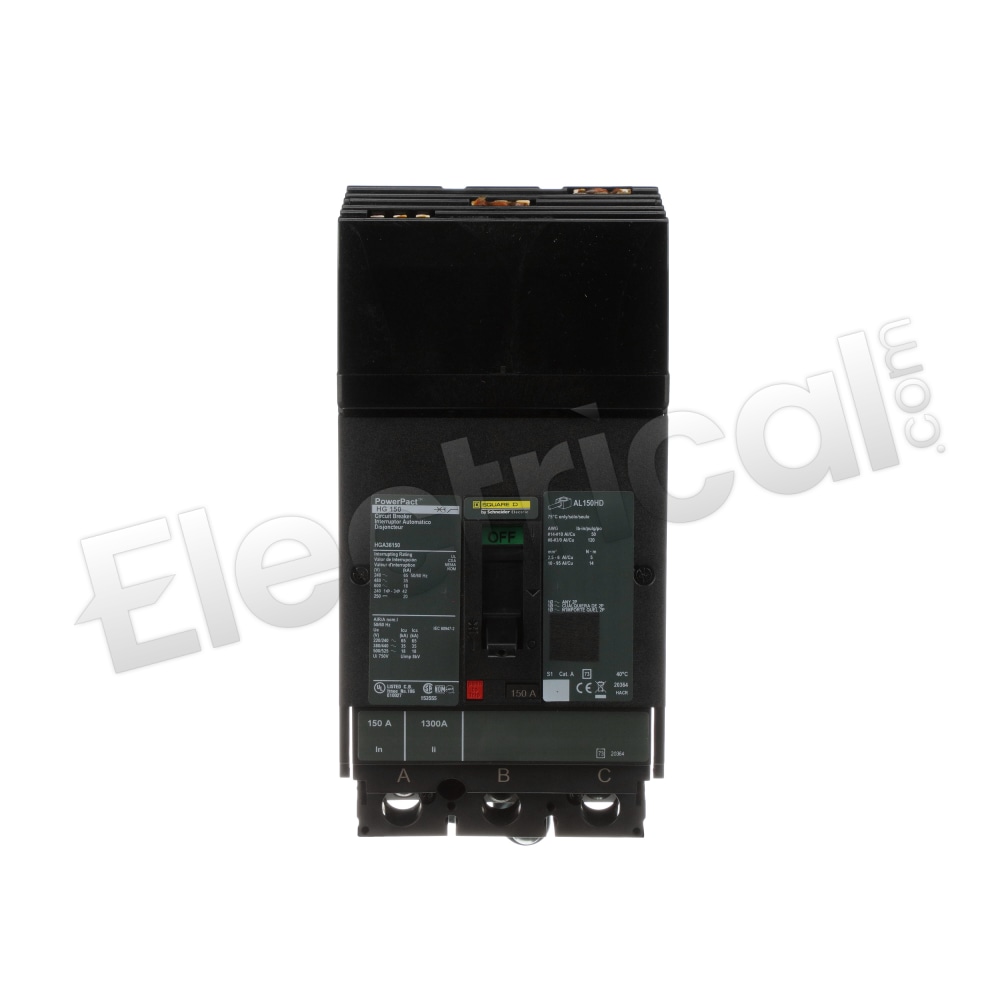 Square D HGA36150AABESHYP Molded Case Circuit Breaker