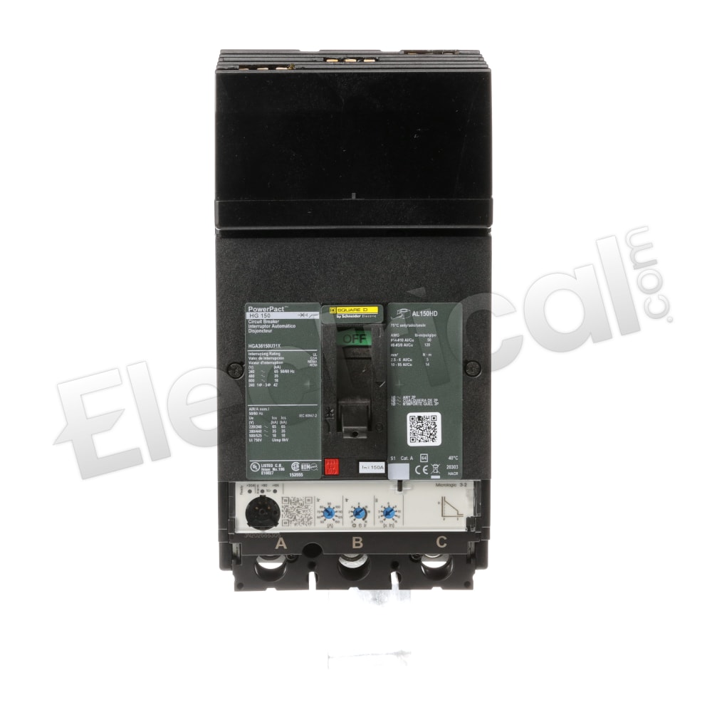 Square D HGA36150U31XAESP Molded Case Circuit Breaker