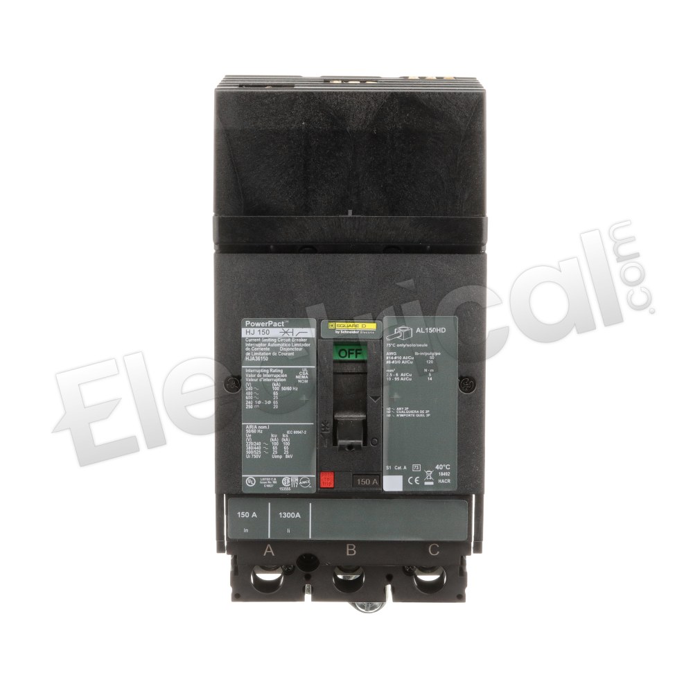 Square D HDA36150AABESHYP Molded Case Circuit Breaker