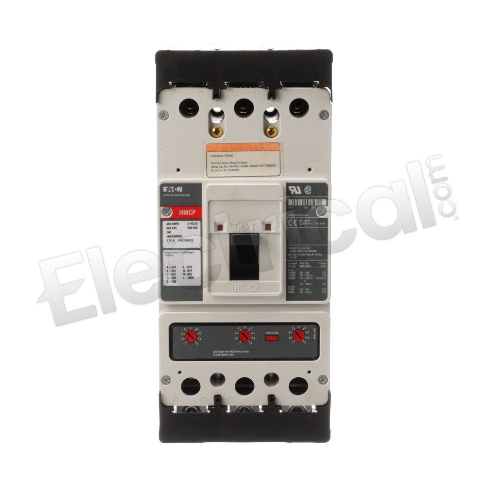 Westinghouse Eaton HMCP400D5C Molded Case Circuit Breaker