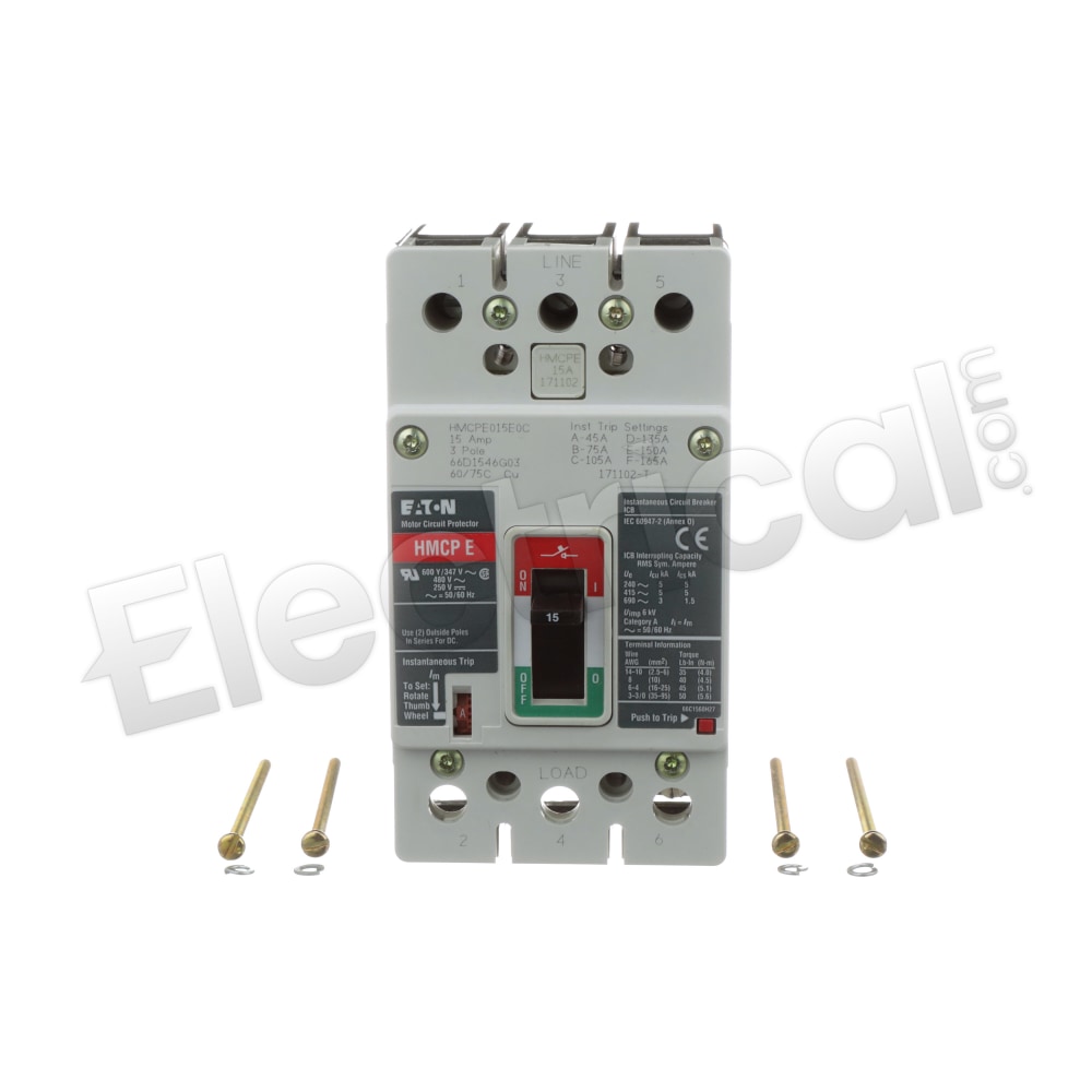 Eaton Cutler Hammer HMCPE015E0C Molded Case Circuit Breaker