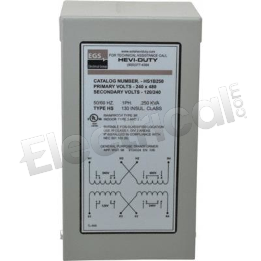 HS1B250 Emerson Control Power Transformer
