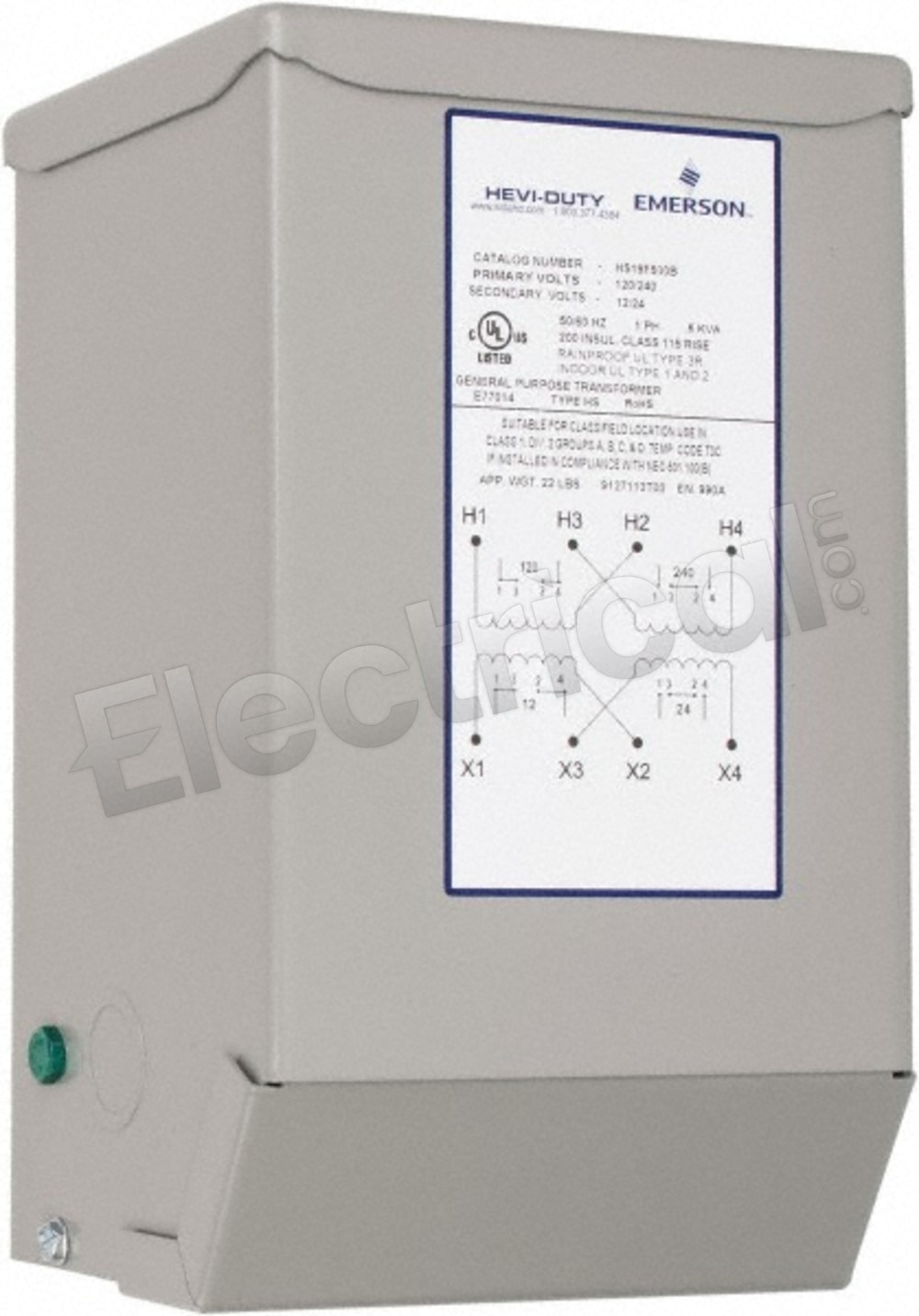 Emerson HS1F1BS Control Power Transformer