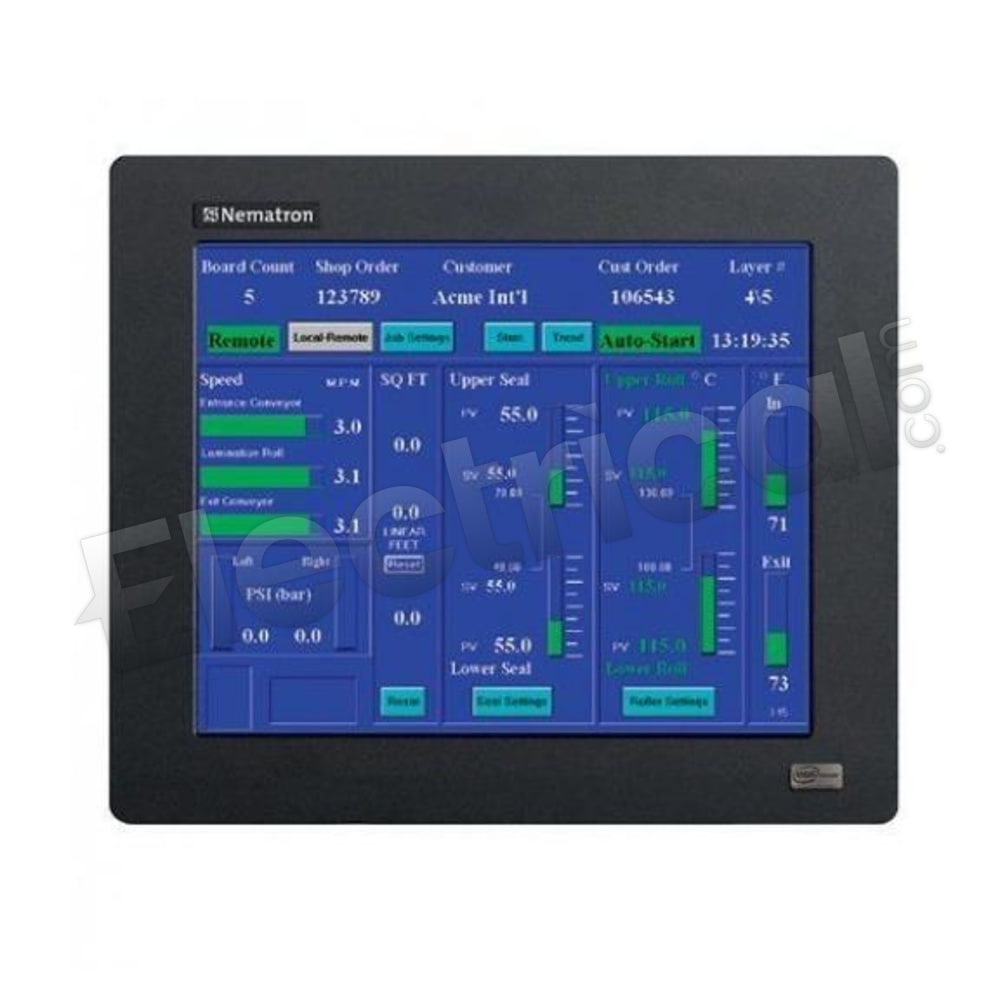 Nematron Corp IPC1950T-I5-4GB-80SS-DVD-2P-W7 Industrial Computer Automation