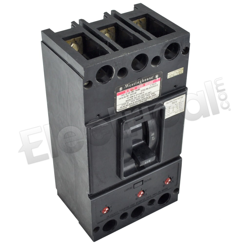 JA2700SM Westinghouse 225A 2P JA Series Molded Case Circuit Breaker