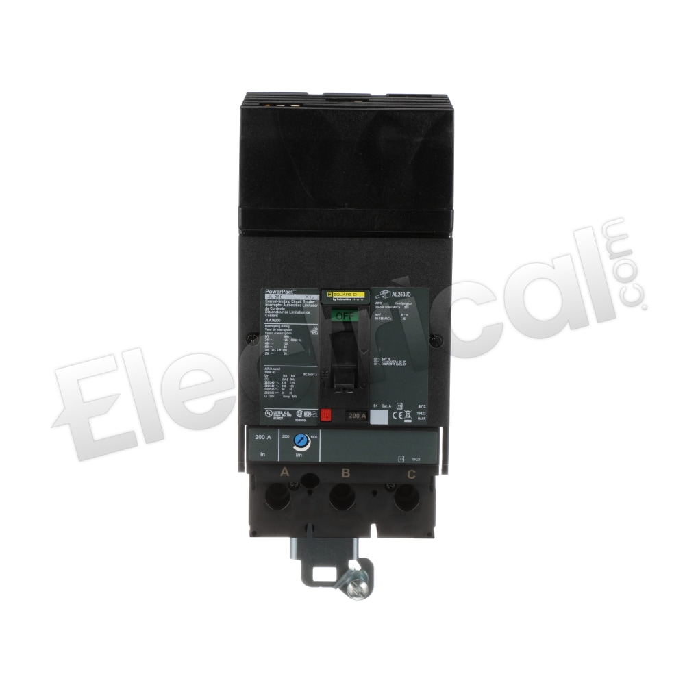 JLA36200 Square D 200A 3P PowerPact Molded Case Circuit Breaker