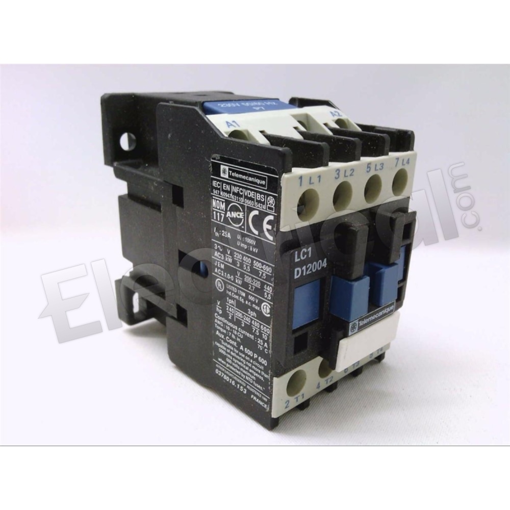 Schneider Electric Telemecanique LC1-D12004-P7 Contactor Motor Control