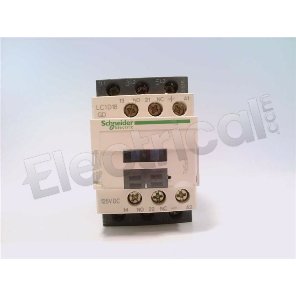Schneider Electric Telemecanique LC1D18GD (LC1D18-GD) Contactor Motor ...