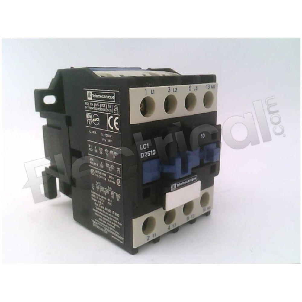 Schneider Electric Square D LC1D2510Q7 (LC1D2510-Q7) Contactor Motor ...