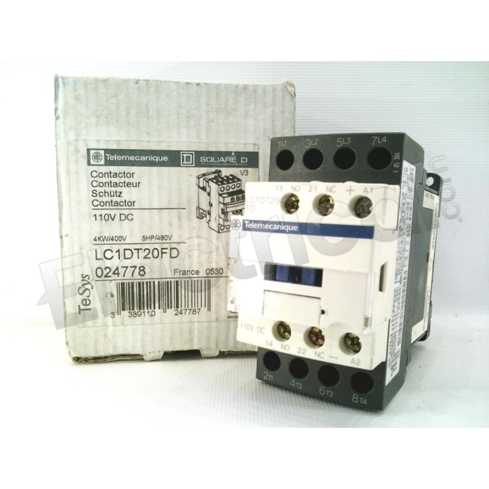 Schneider Electric Telemecanique LC1DT20FD (LC1DT20-FD) Contactor Motor ...