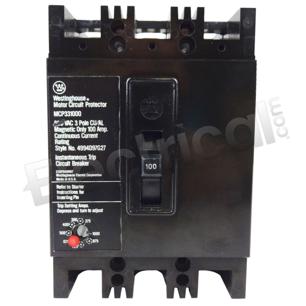 Westinghouse Cutler Hammer MCP331000R Molded Case Circuit Breaker